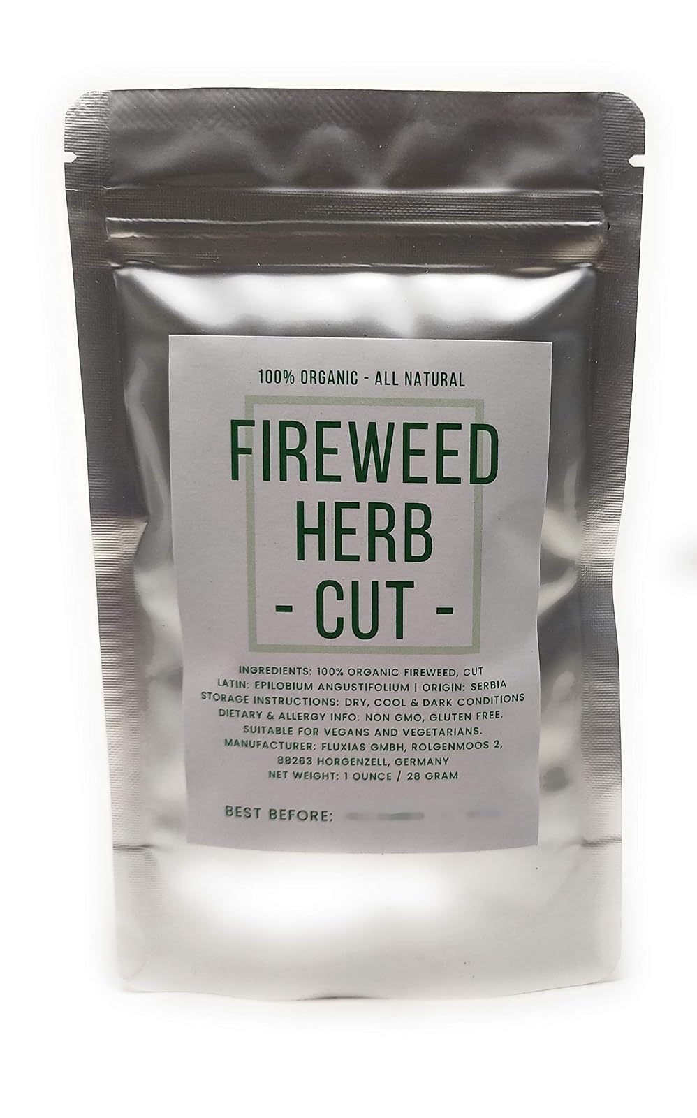 cut fireweed herb for detox