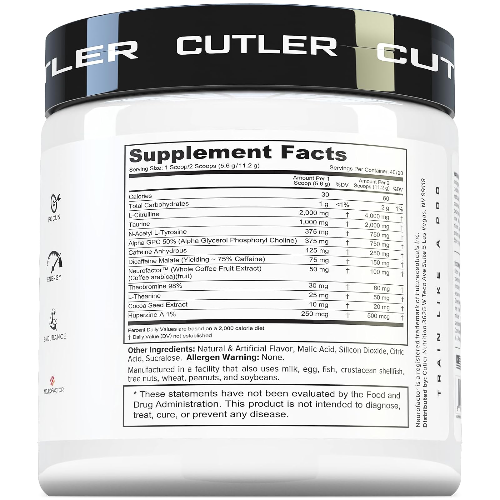 Cutler Nutrition pre-workout for optimal performance