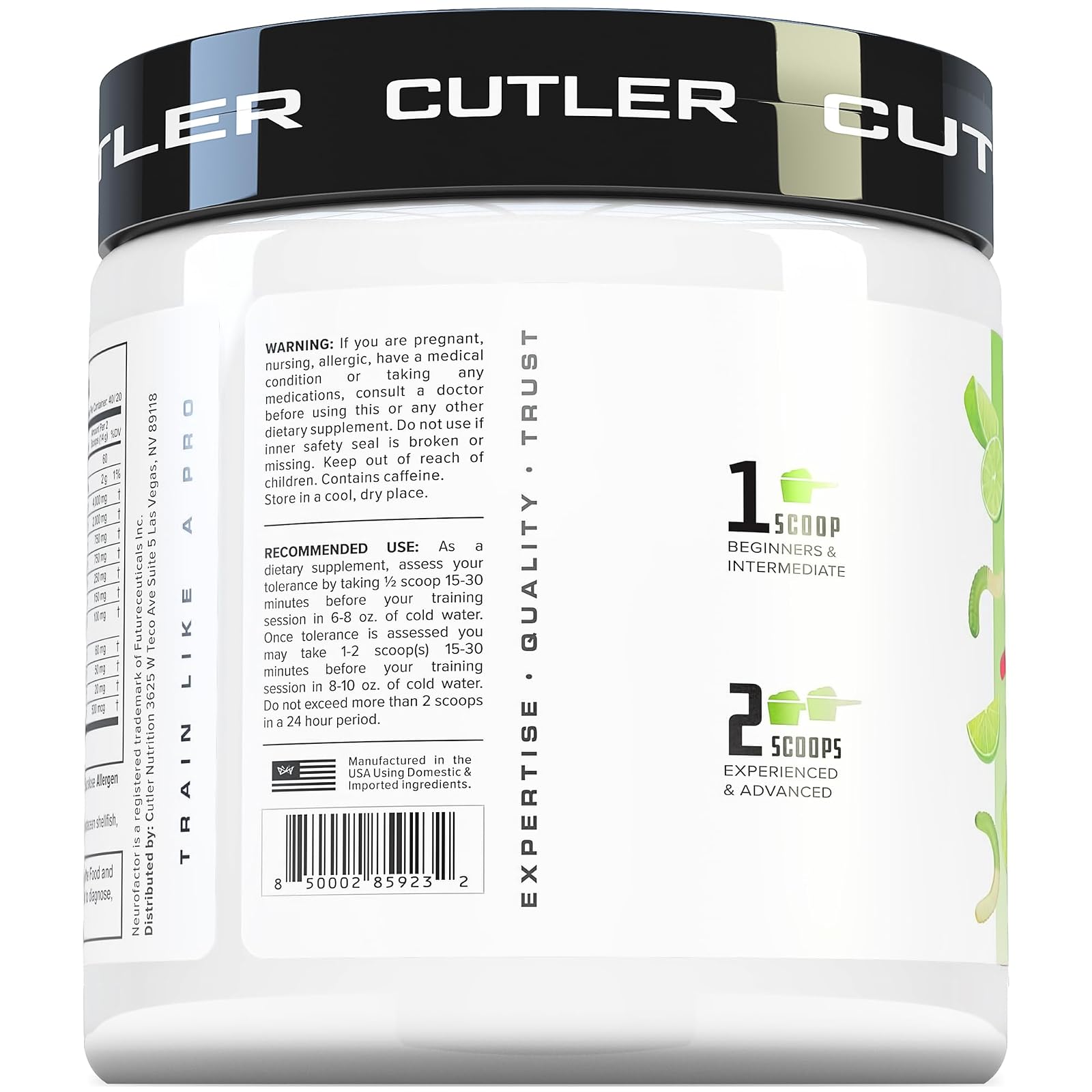 Cutler Nutrition pre-workout powder for endurance