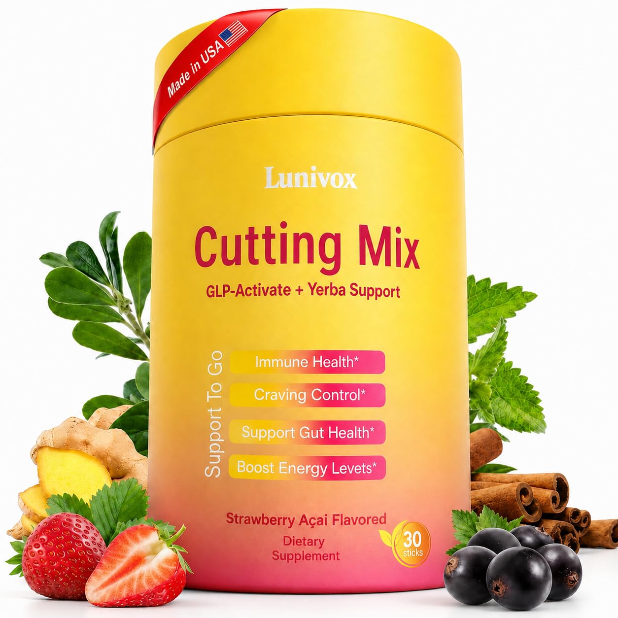 Cutting Drink Mix strawberry açaí flavour