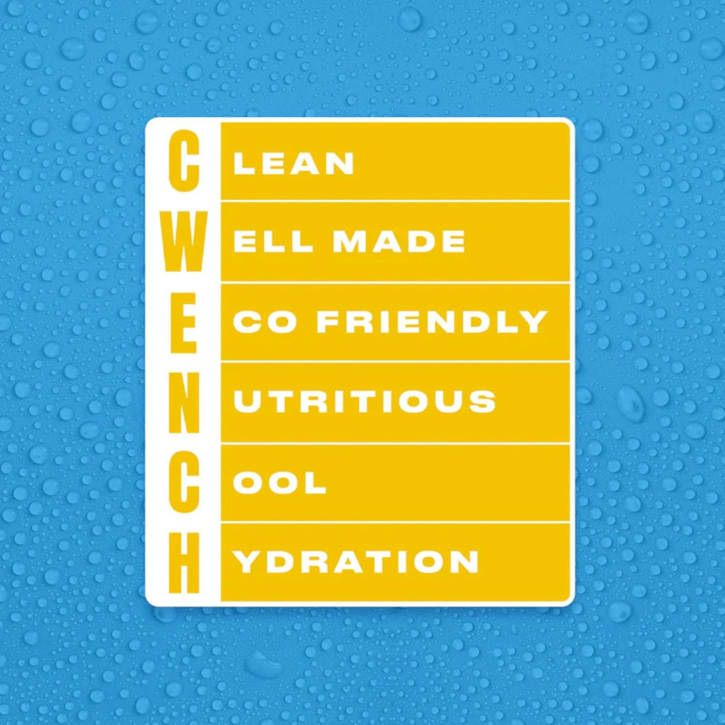 Cwench tropical flavour hydration drink