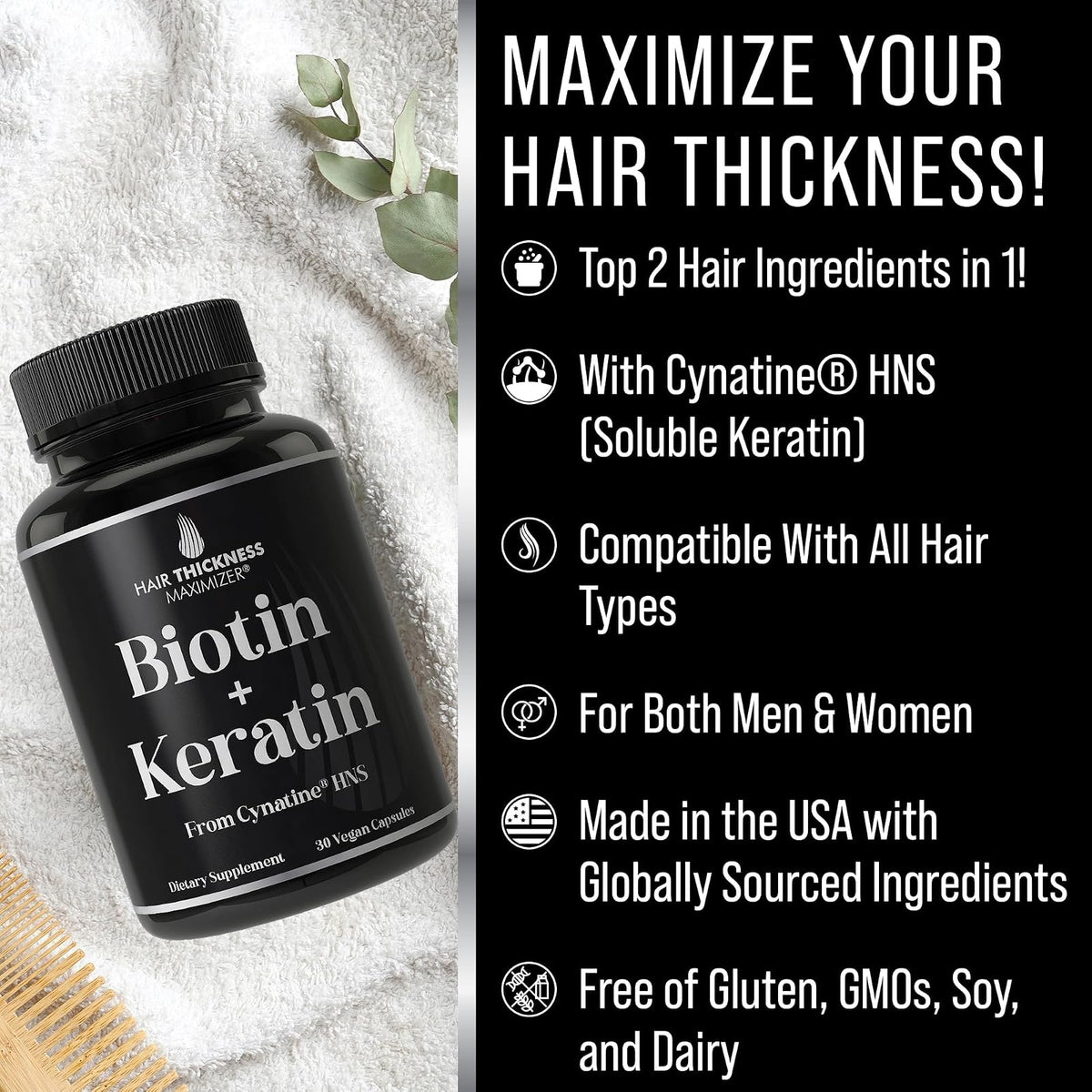Cynatine HNS keratin and biotin blend