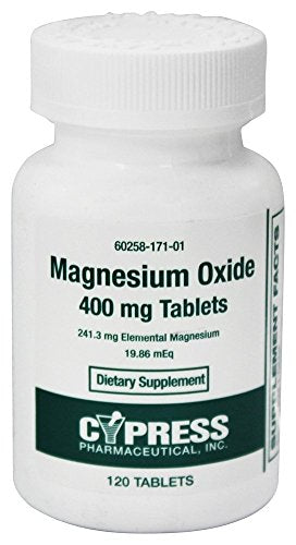 Cypress Magnesium Oxide 400 mg tablets