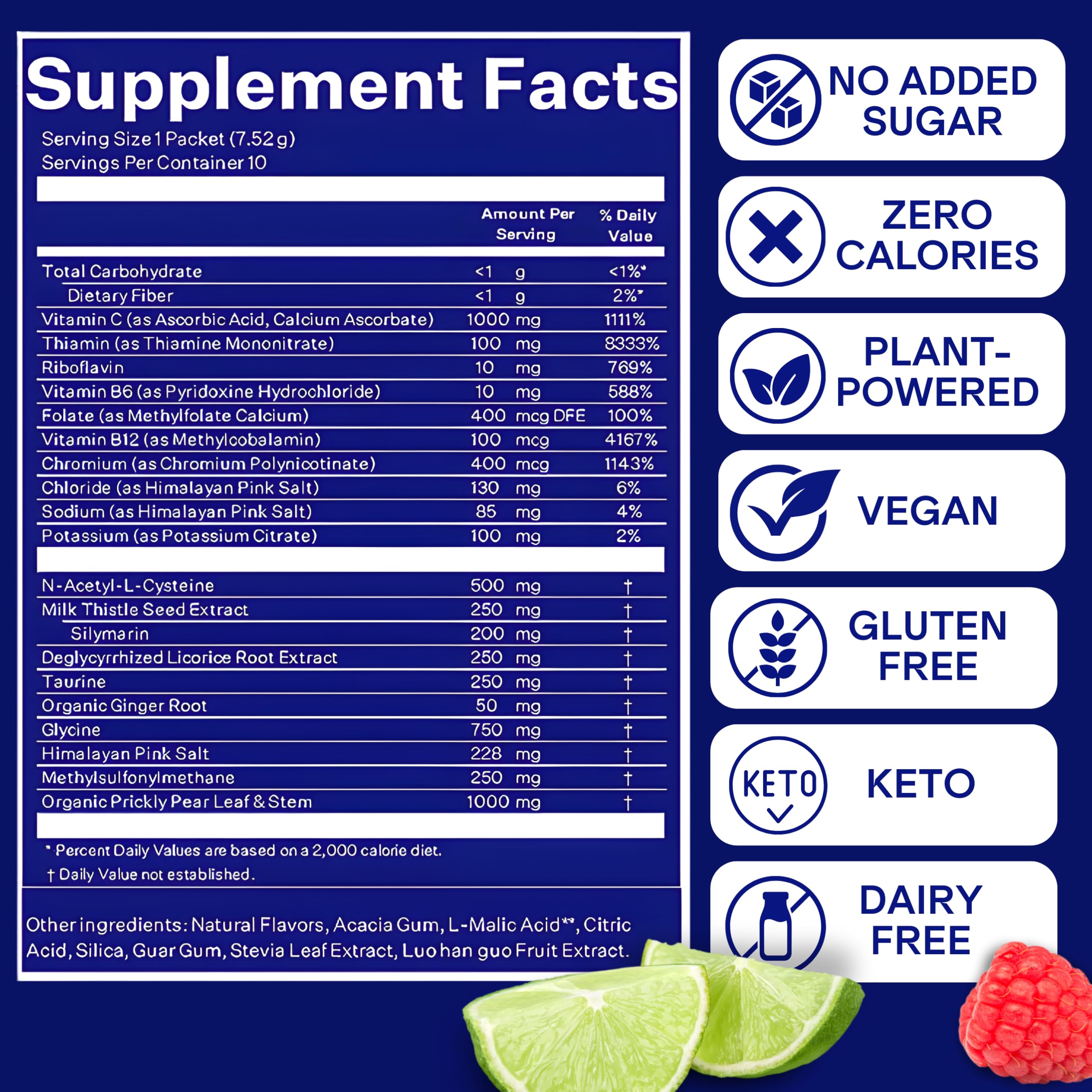 Cysteine and milk thistle blend