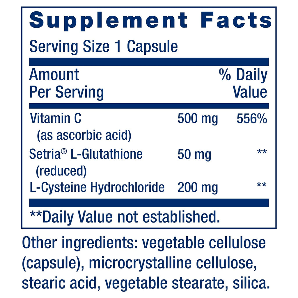 Cysteine & C for enhanced absorption