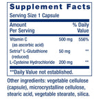 Cysteine & C for enhanced absorption