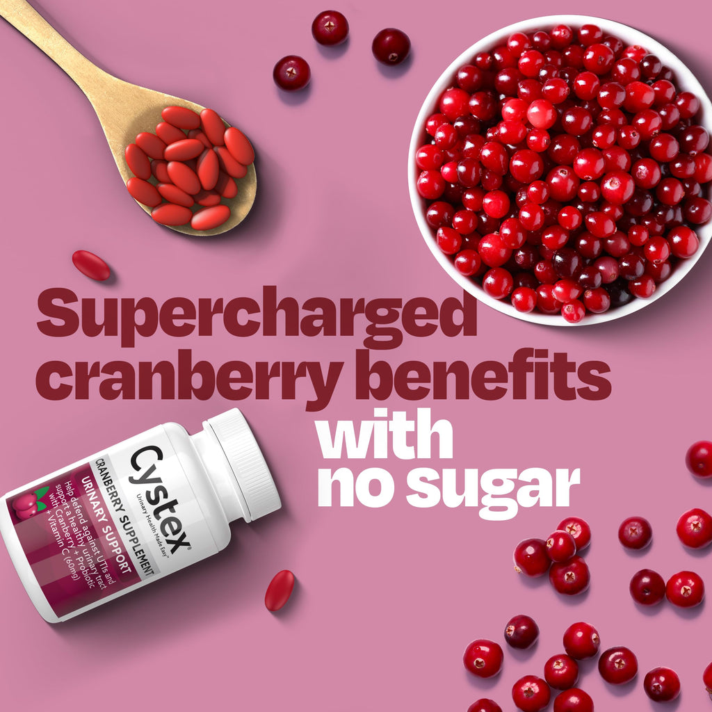 Cystex cranberry dietary supplement for immunity