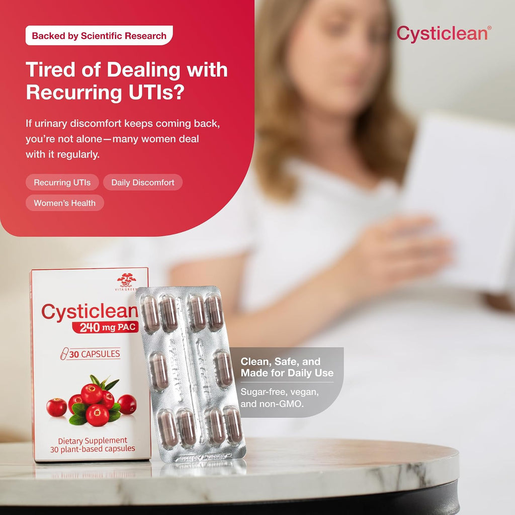 Cysticlean 240 mg cranberry benefits