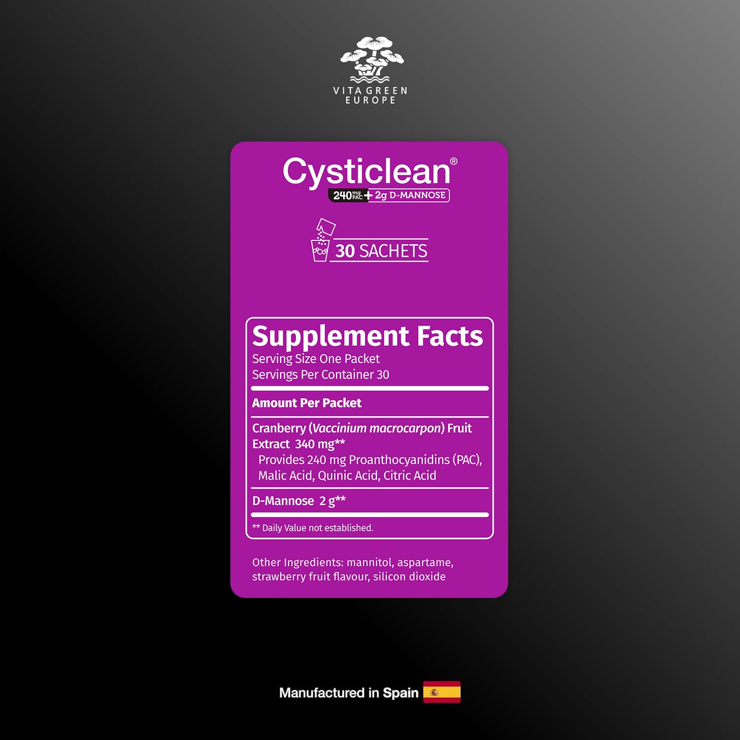 Cysticlean PAC for urinary tract balance