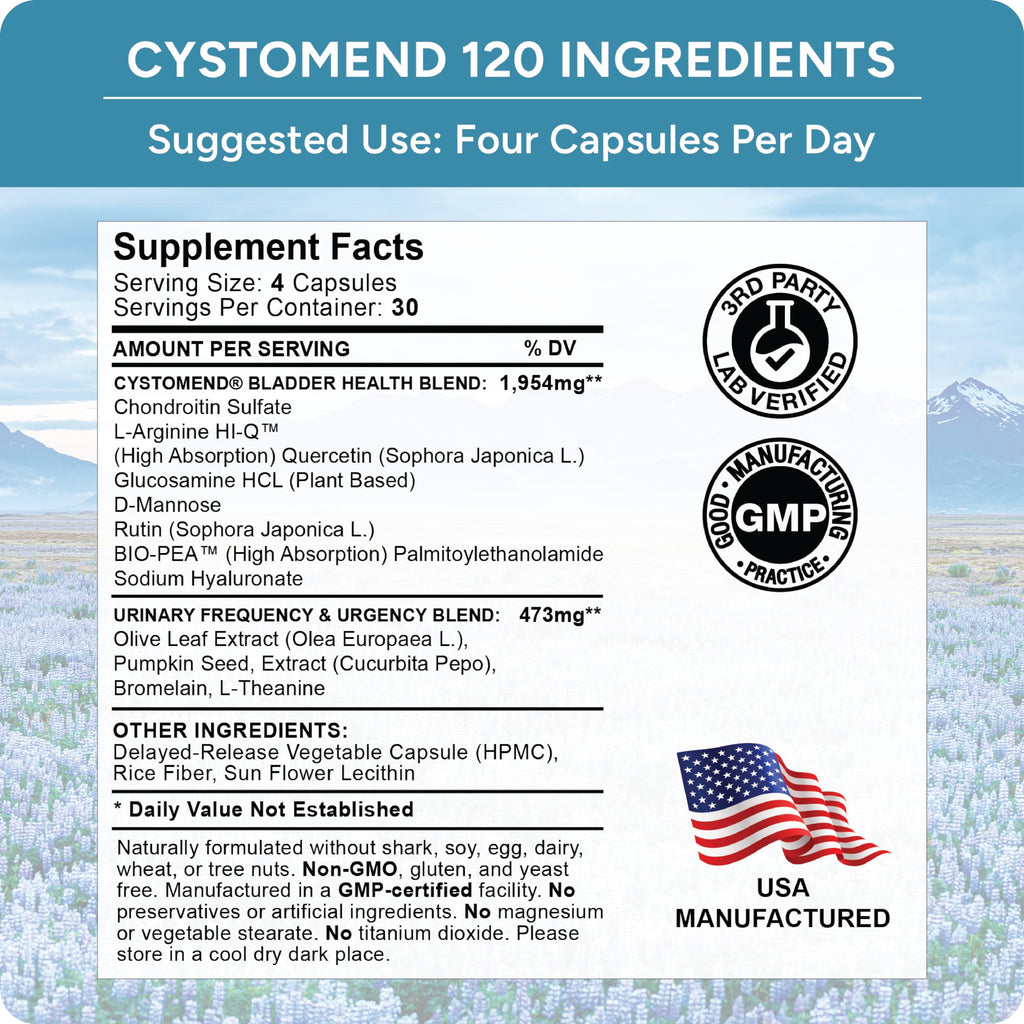 CYSTOMEND blended vitamins for daily nutritional needs