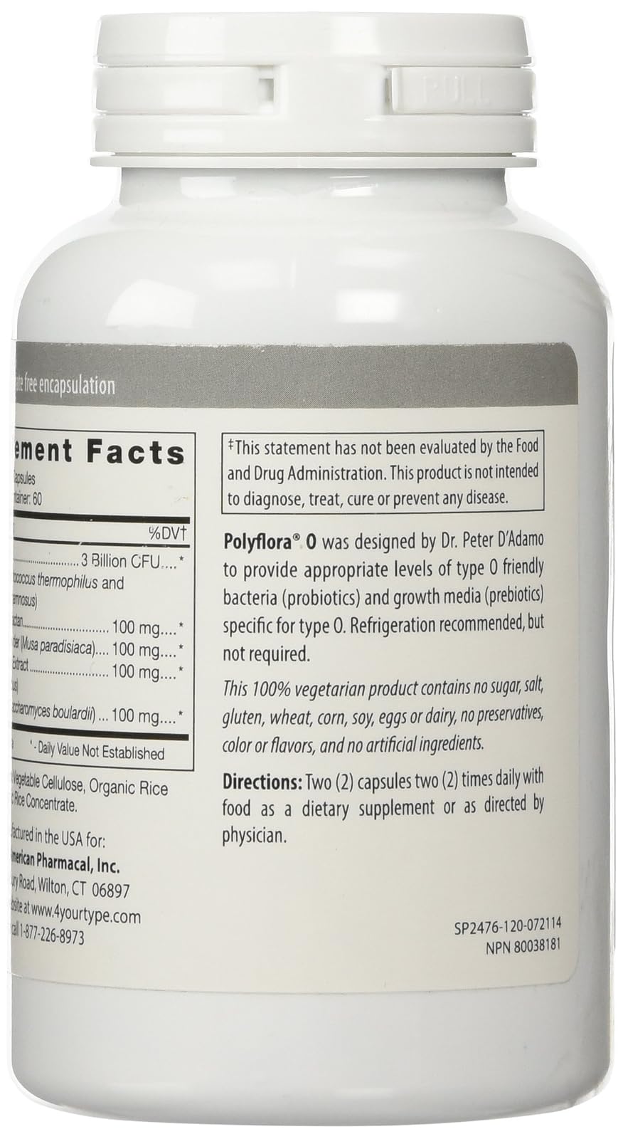 D'Adamo 50 billion cfu probiotics