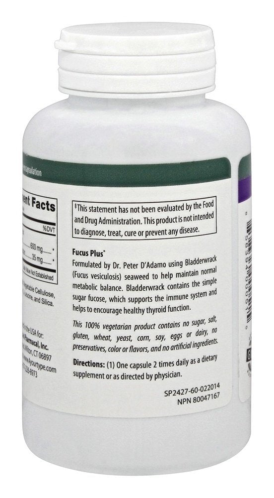 D'Adamo Fucus Plus daily wellness support