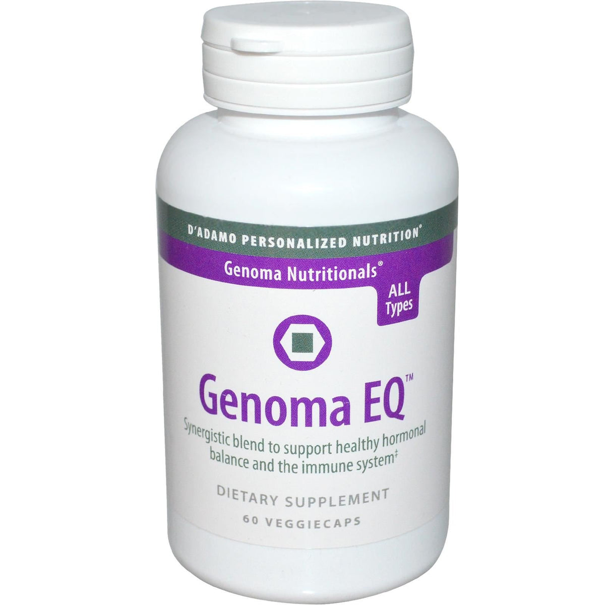 D'Adamo Genoma EQ veggie capsules for wellness
