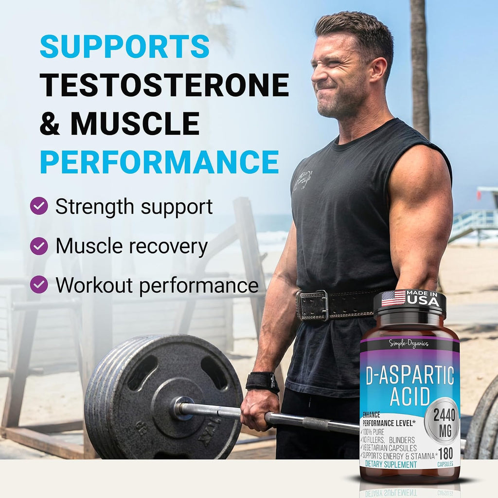 D-Aspartic Acid 2440 mg dosage benefits