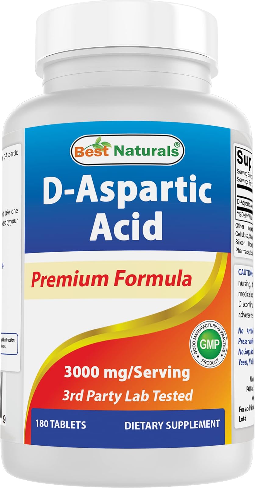 D Aspartic Acid 3000 mg tablets