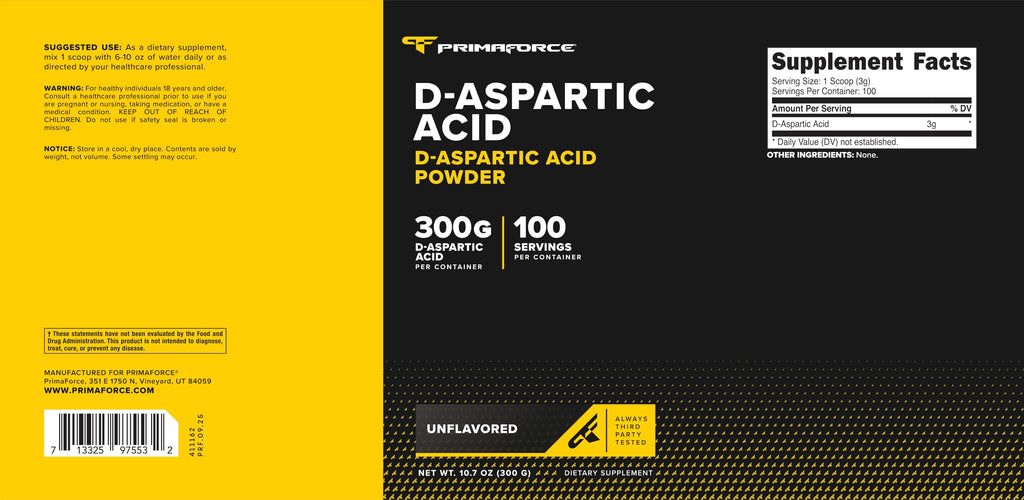 D-Aspartic Acid for workout recovery