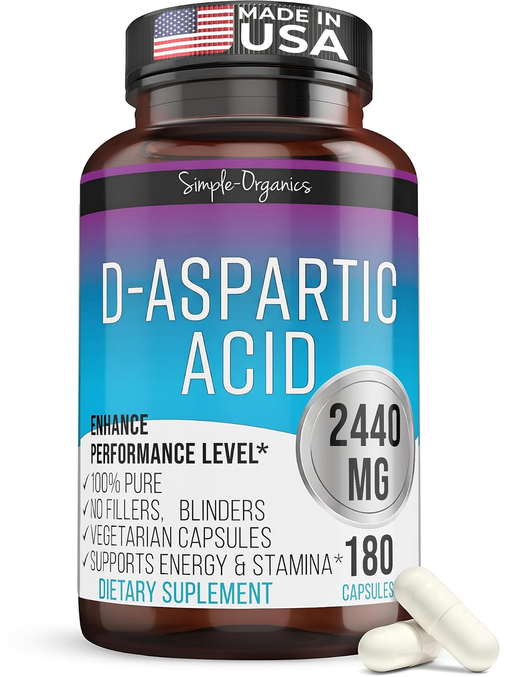 D-Aspartic Acid testosterone booster supplement