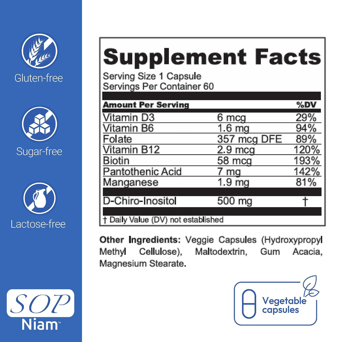 D-Chiro Inositol 500 mg health support