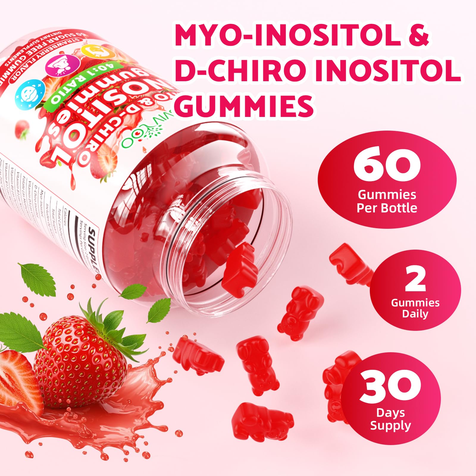 D-Chiro-Inositol gummies for metabolic health