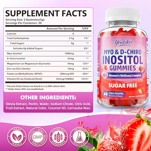 D-Chiro Inositol gummies for PCOS support
