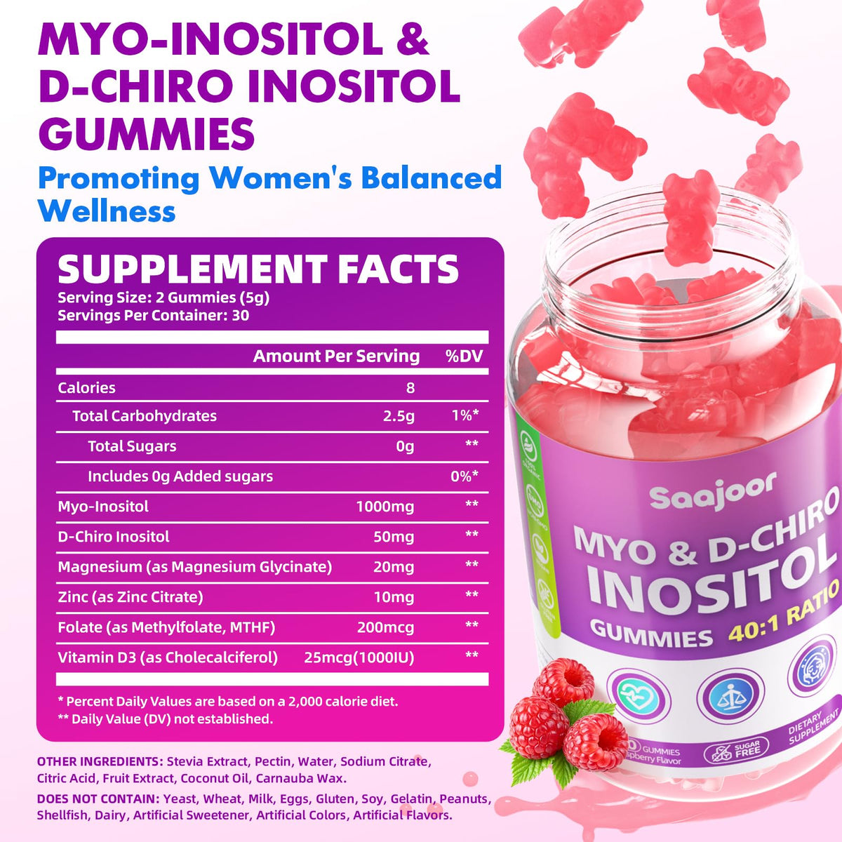 D-Chiro-Inositol gummies for PCOS support
