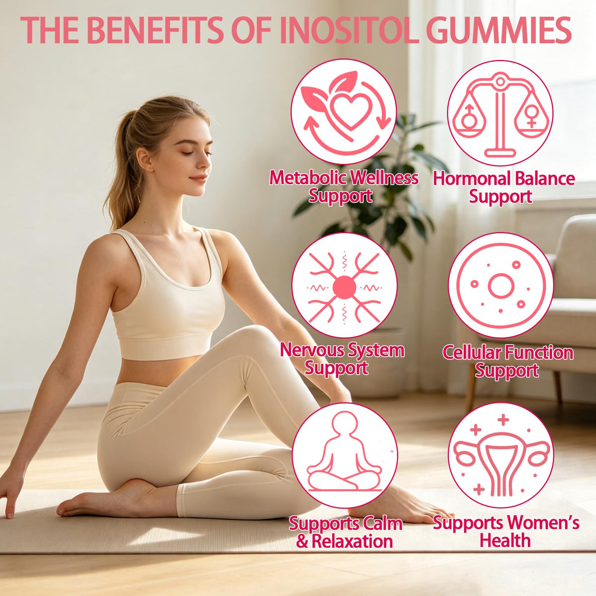 D-Chiro Inositol gummies for PCOS support