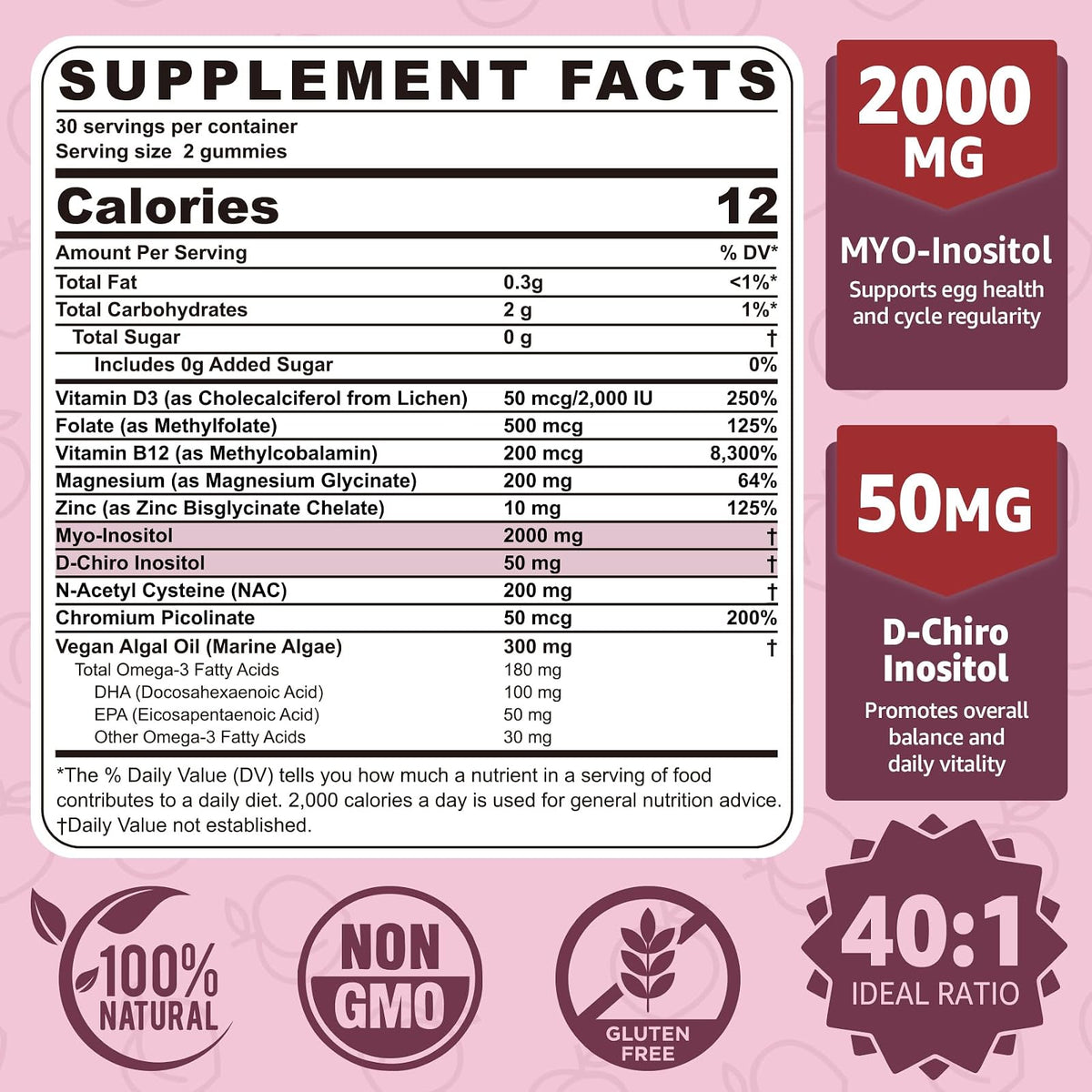 D-Chiro Inositol multivitamin for men