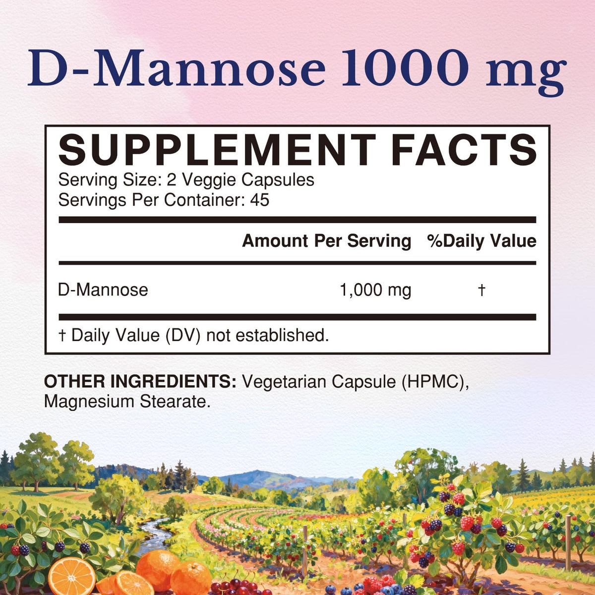 D-Mannose 1000 mg for natural support