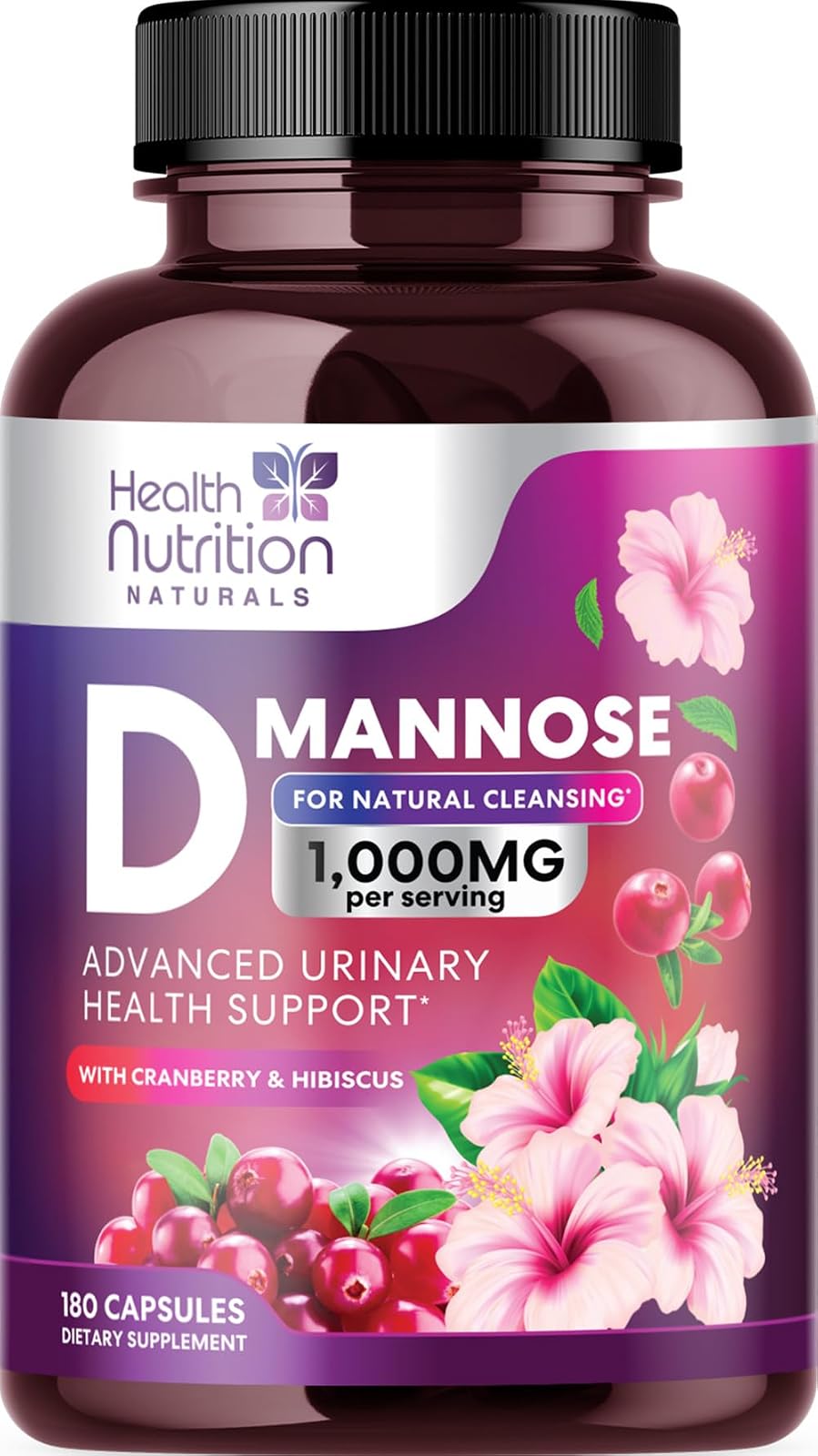 D-Mannose 1300 mg capsules for urinary health