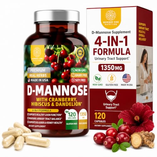 D-Mannose 1350 mg capsules for urinary health