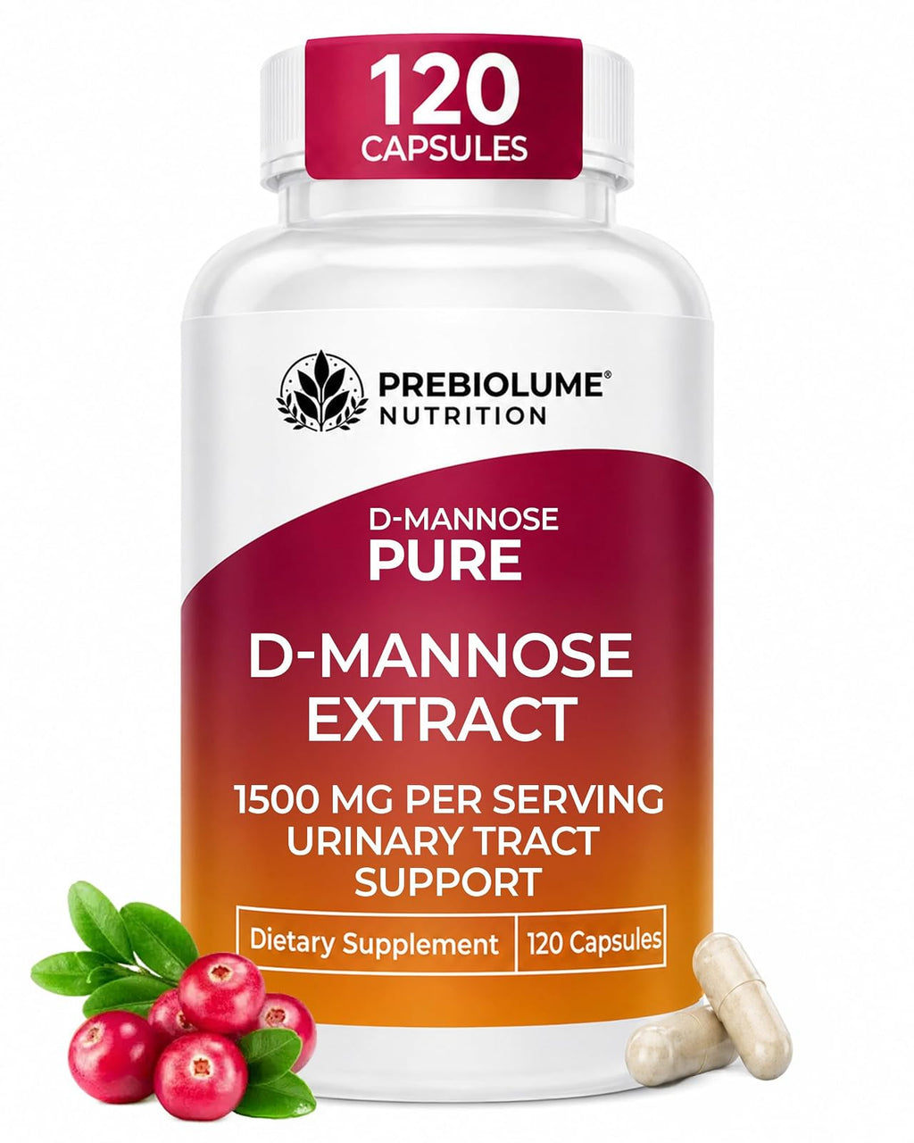D-Mannose 1500 mg vegetable capsules