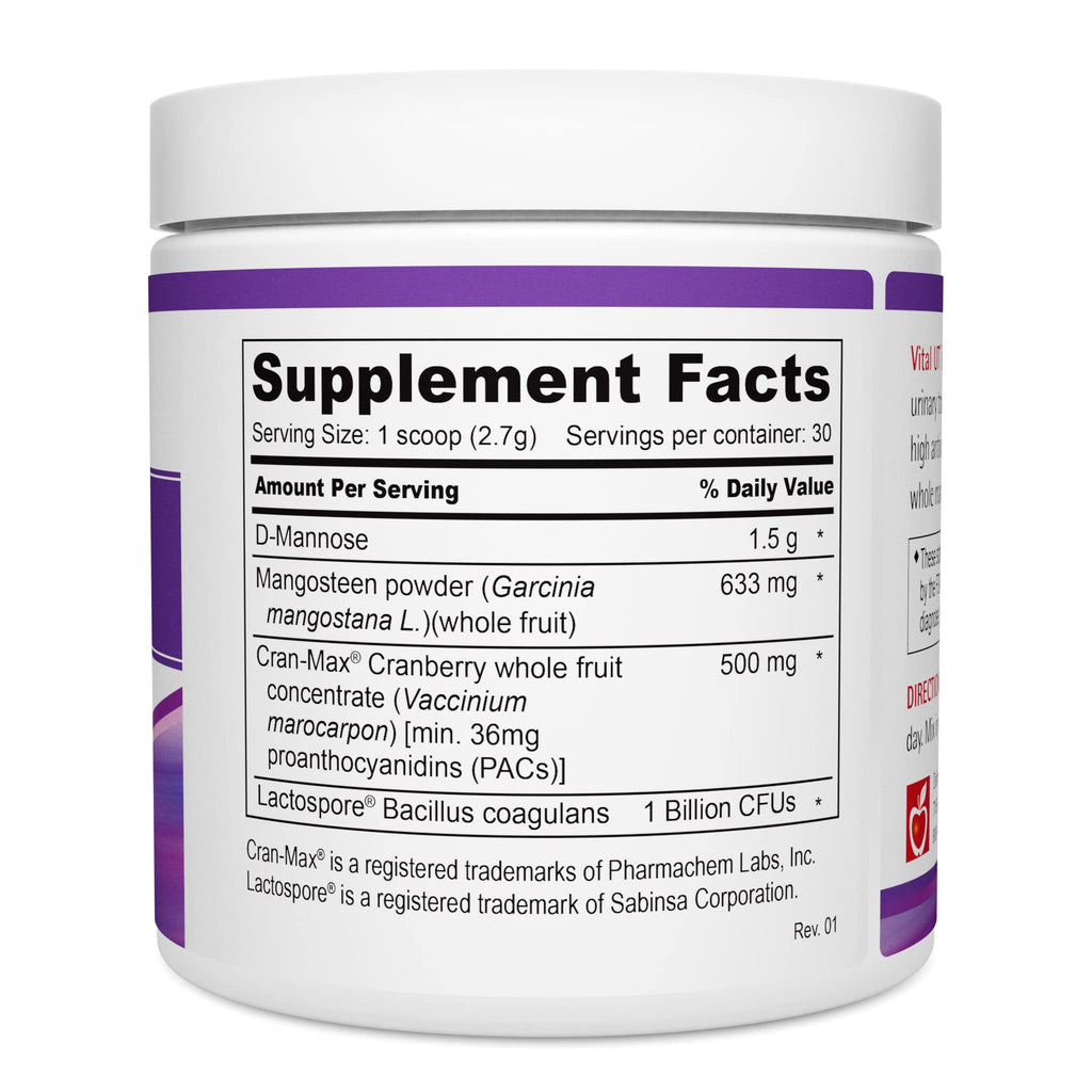 D-Mannose and cranberry blend benefits