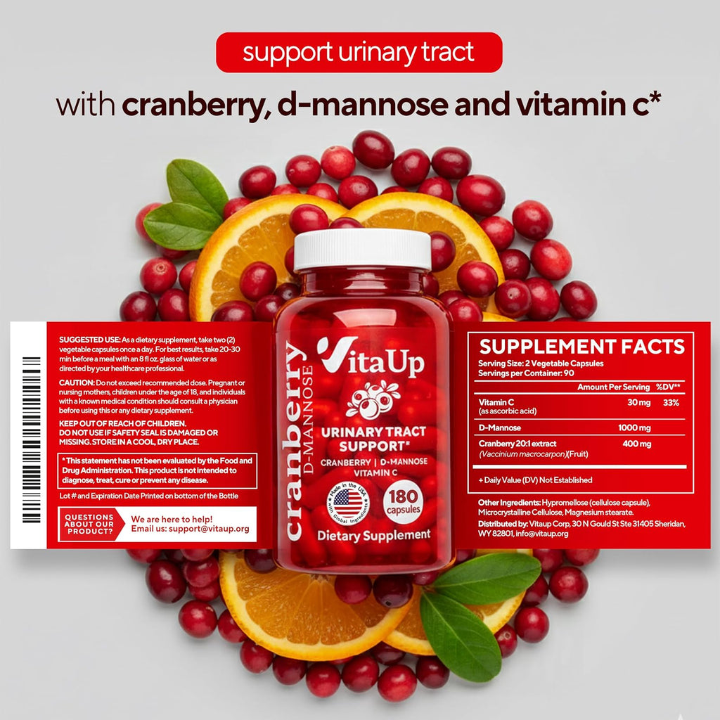 D-Mannose and cranberry blend benefits