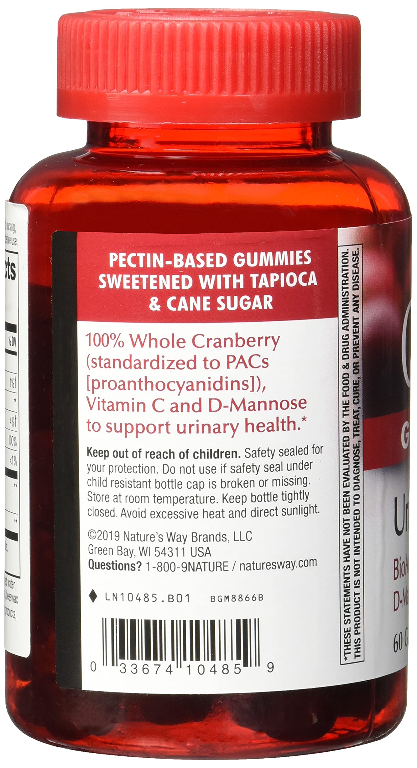 D-Mannose and vitamin C gummies