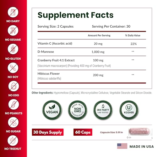 D Mannose capsules for everyday wellness