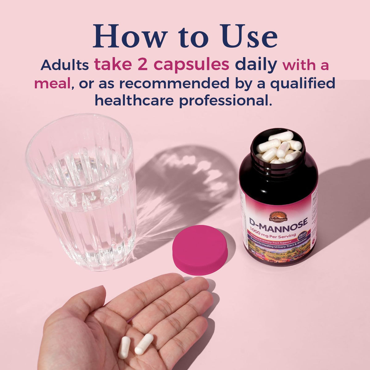 D-Mannose capsules for everyday wellness