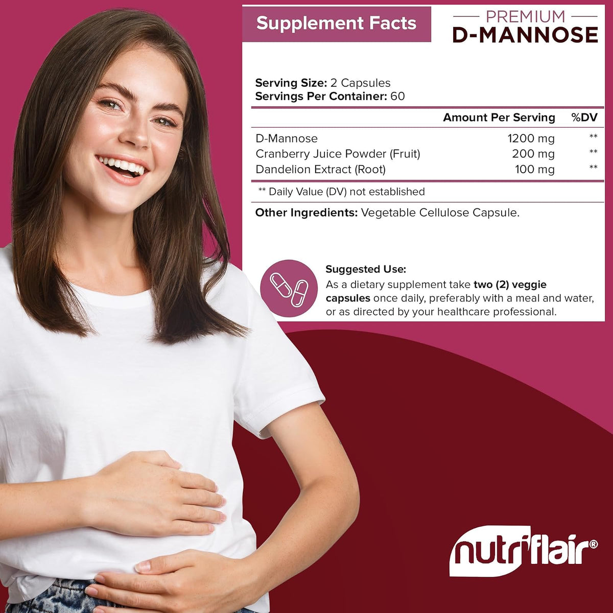 D-Mannose capsules for kidney wellness