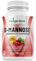 D-Mannose cranberry capsules for urinary health