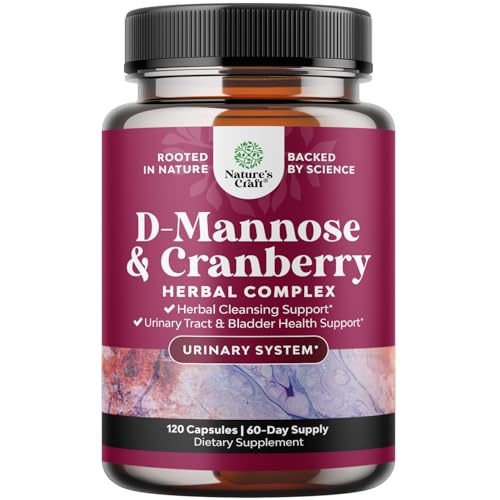 D Mannose cranberry capsules for urinary health