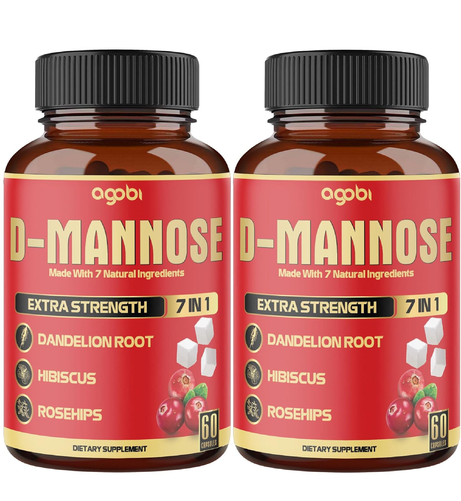 D-Mannose cranberry capsules for urinary health