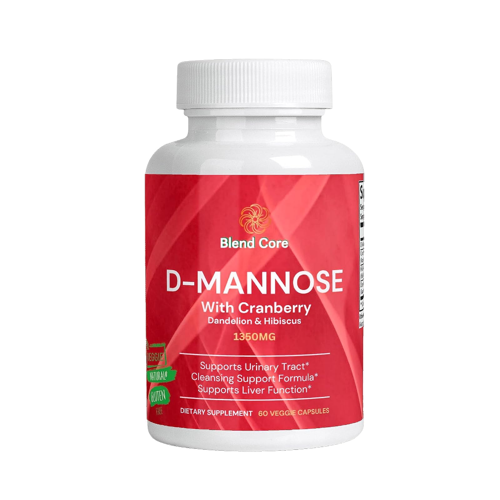 D-Mannose cranberry capsules for urinary health
