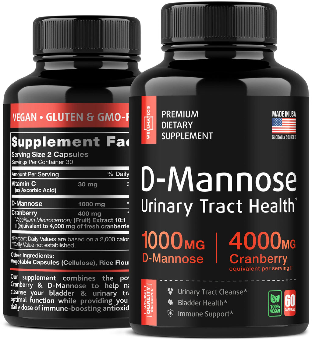 D Mannose cranberry capsules for wellness