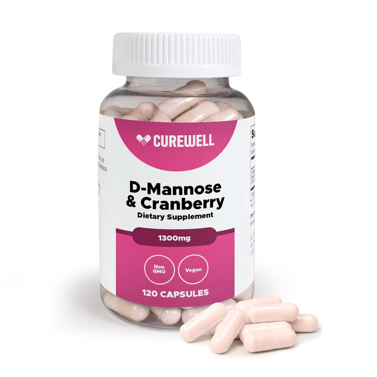 D-Mannose cranberry supplement capsules