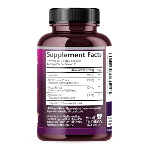 D-Mannose for healthy bladder function