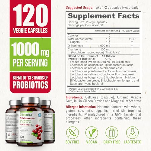 D-Mannose for healthy bladder function