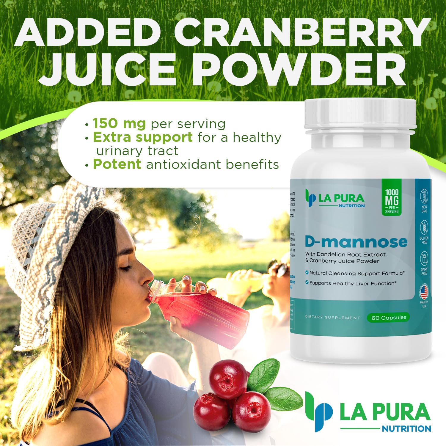 D-Mannose for urinary cleansing