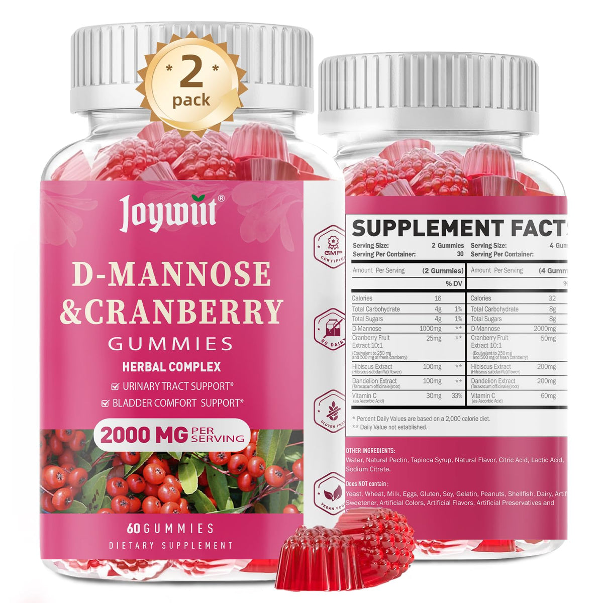 D-Mannose gummies for hair health