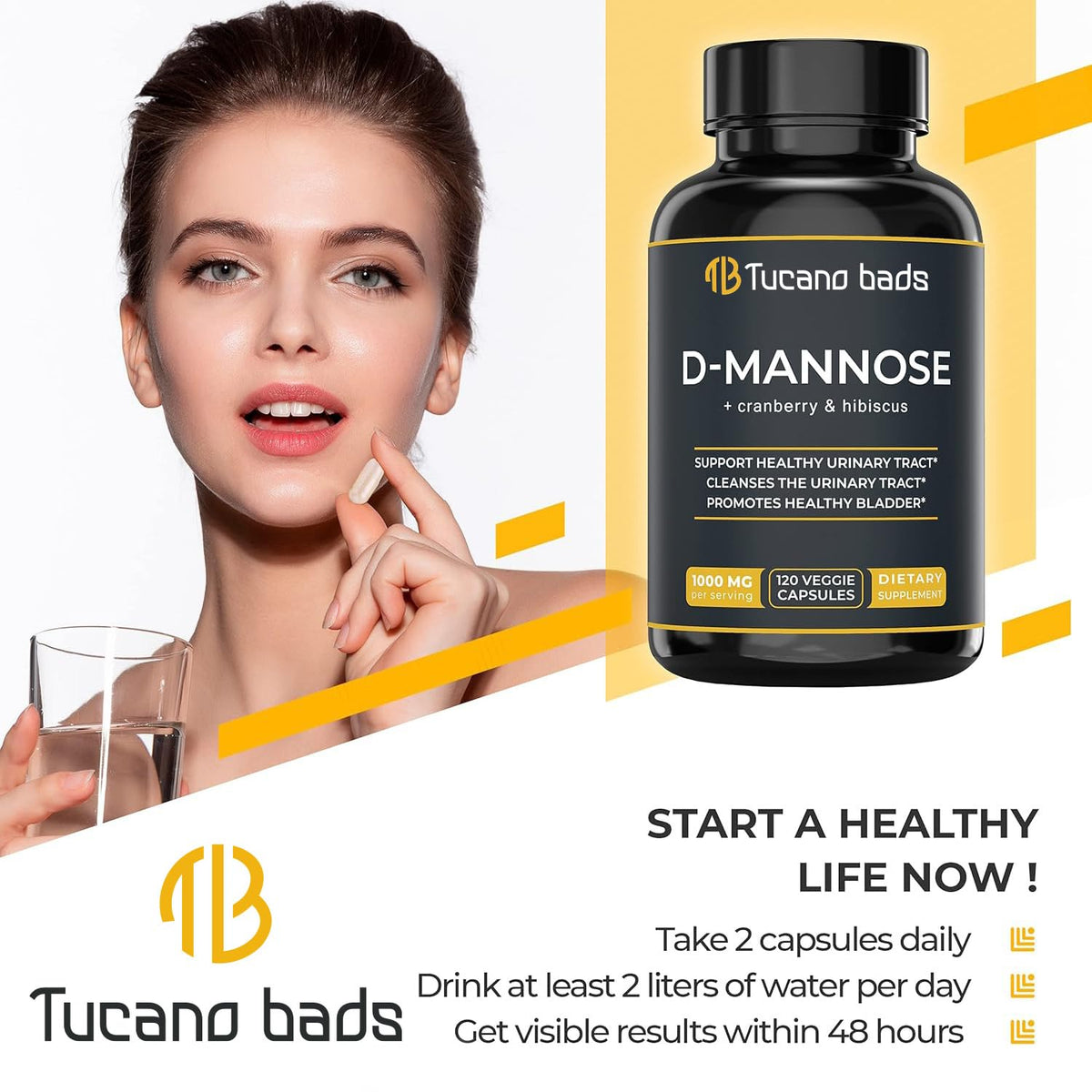 D-Mannose herbal blend for infection prevention