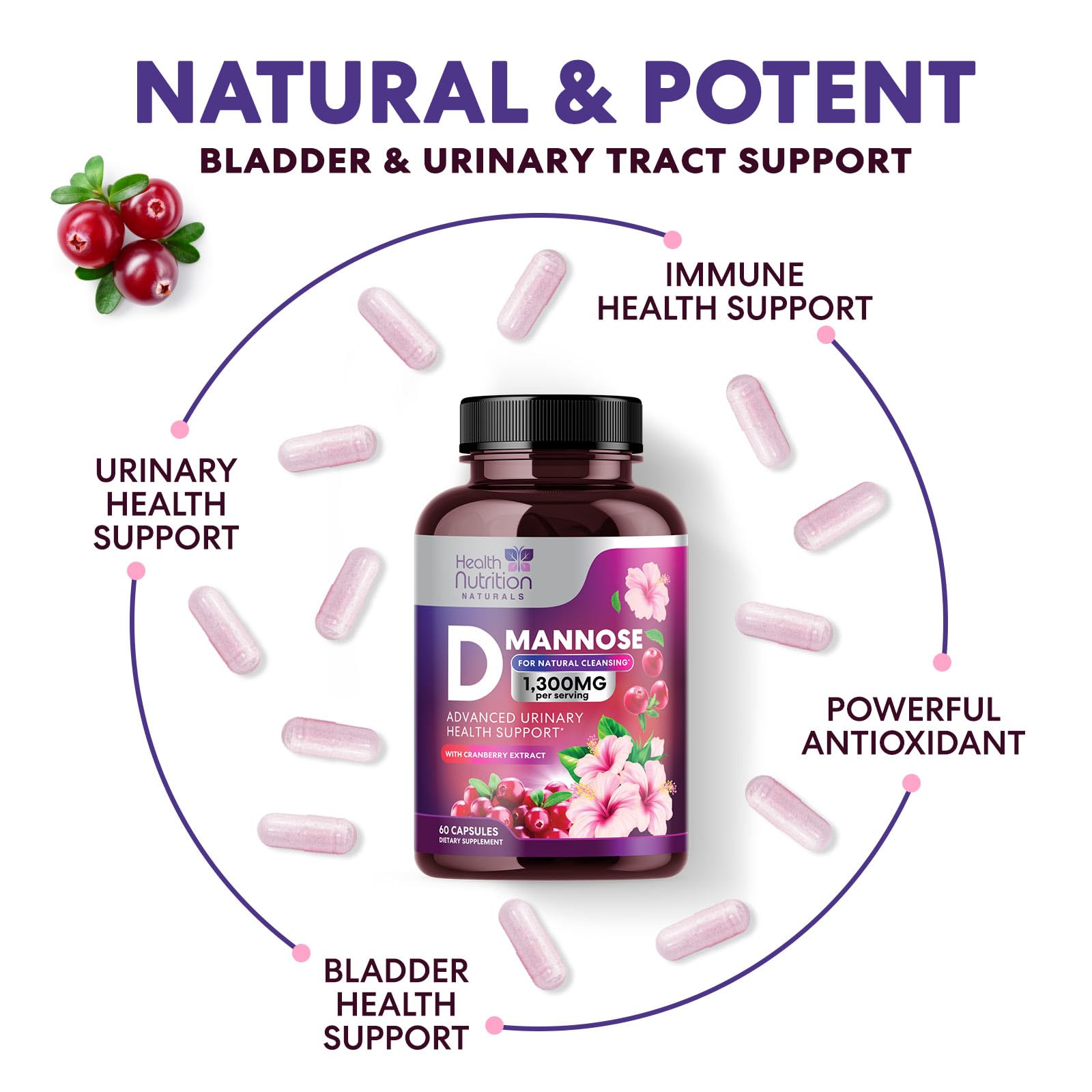 D-Mannose herbal blend for natural cleansing
