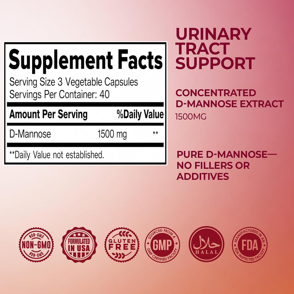 D-Mannose herbal blend for vitality